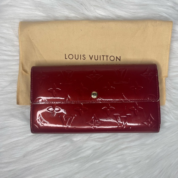 Louis Vuitton | Bags | Louis Vuitton Red Wallet | Poshmark